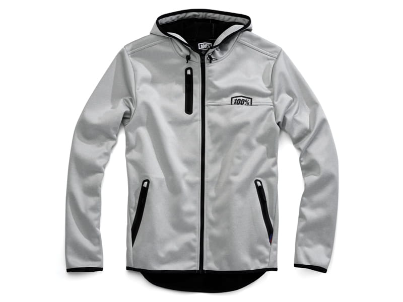 100% Mission Hoodie Softshell Jacket - Grey | Softshell Jackets | BMO ...