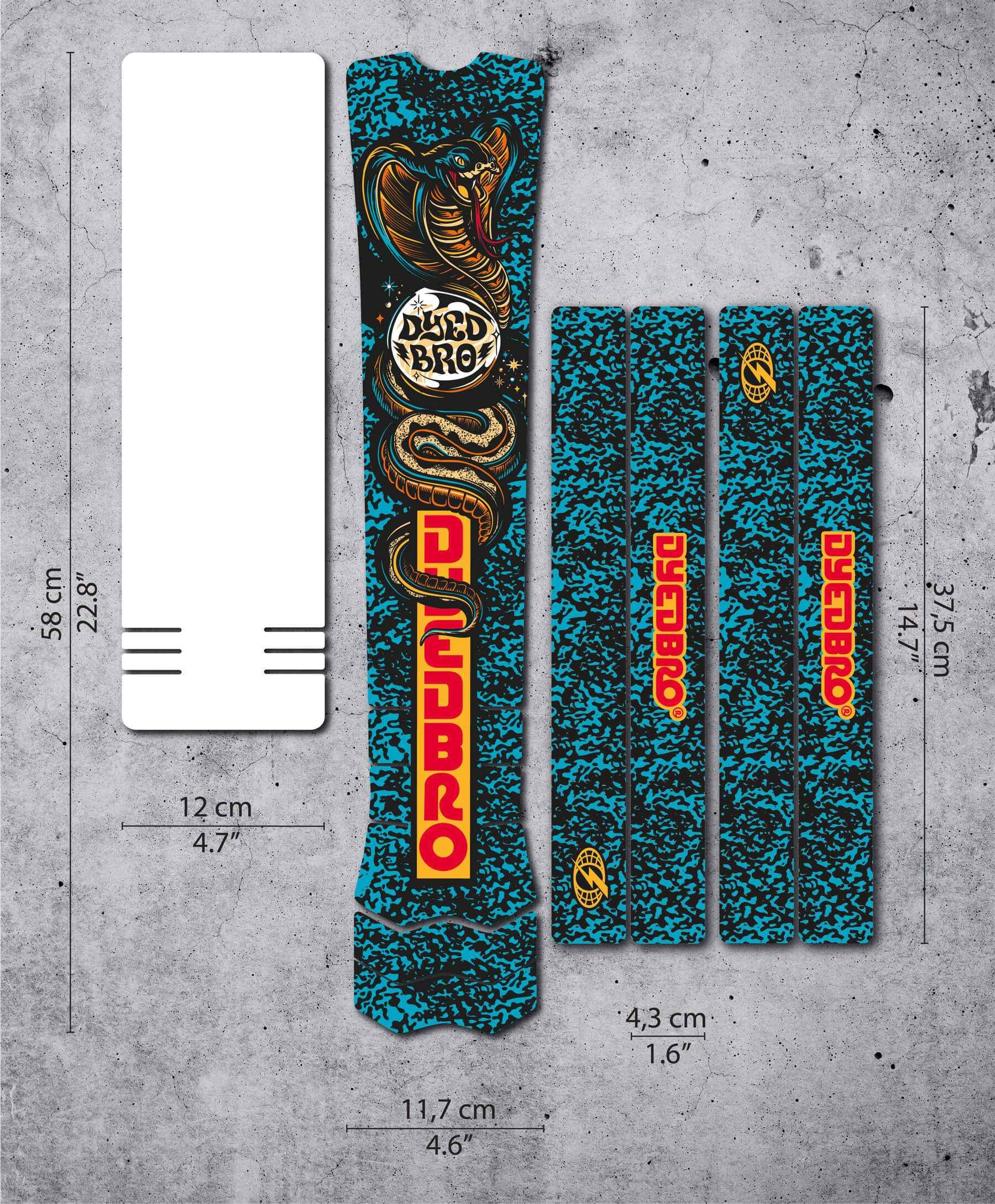 DyedBro E-Bike Frame Protection Kit RRR Matte - Color | Frame ...