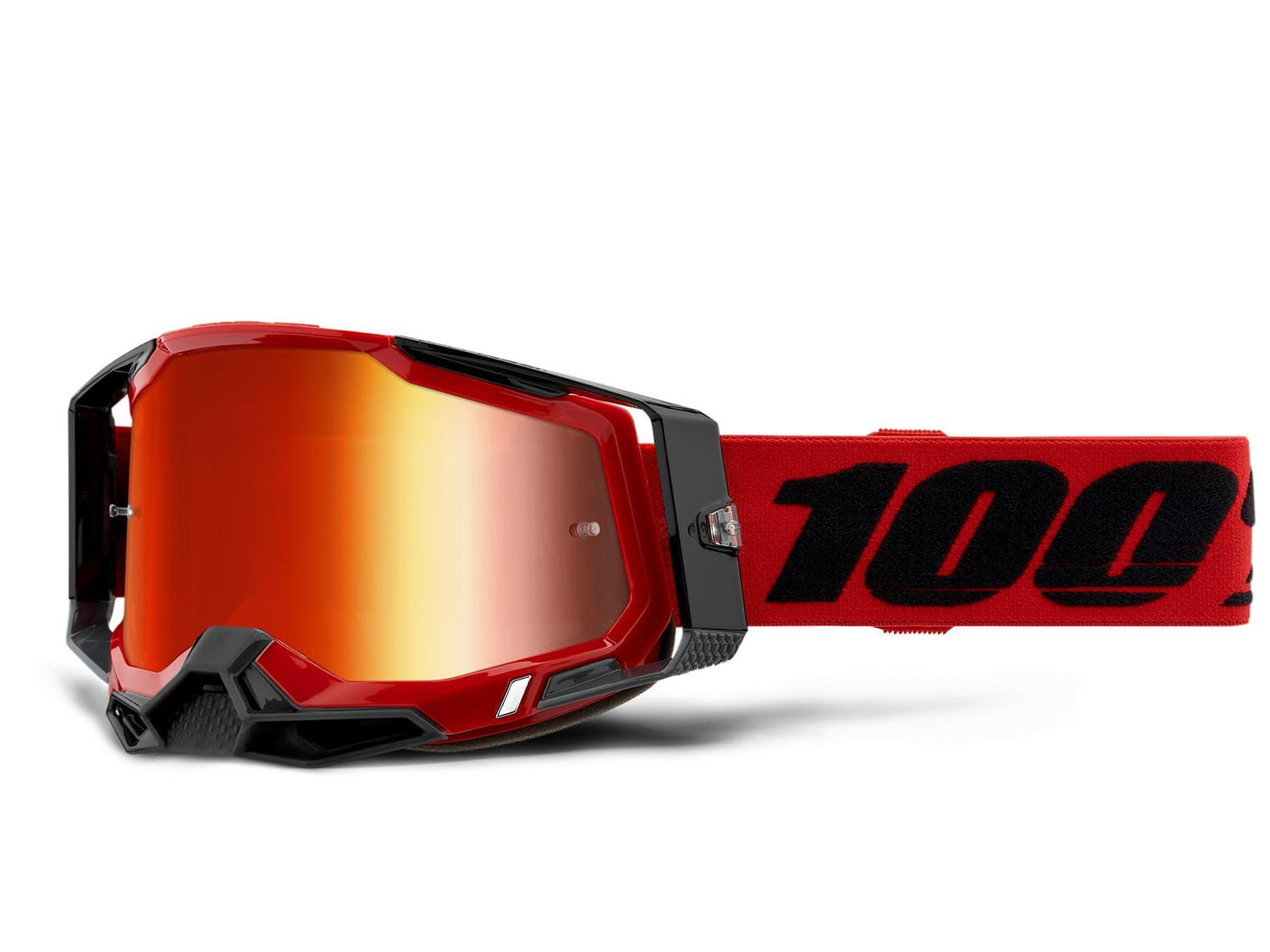 100% Racecraft 2 Goggle - Mirror Lens - red | Goggles | BMO Bike Mailorder