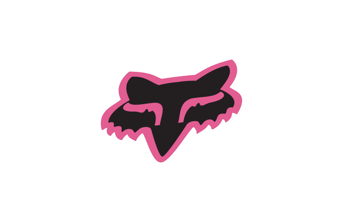 Fox Racing FOX HEAD Sticker - 7'' Black/Pink | Merchandise | BMO Bike ...
