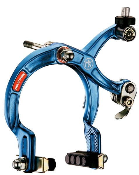Dia-Compe MX 1000 side cable rim brake - blue | Rim Brakes | BMO Bike Mailorder